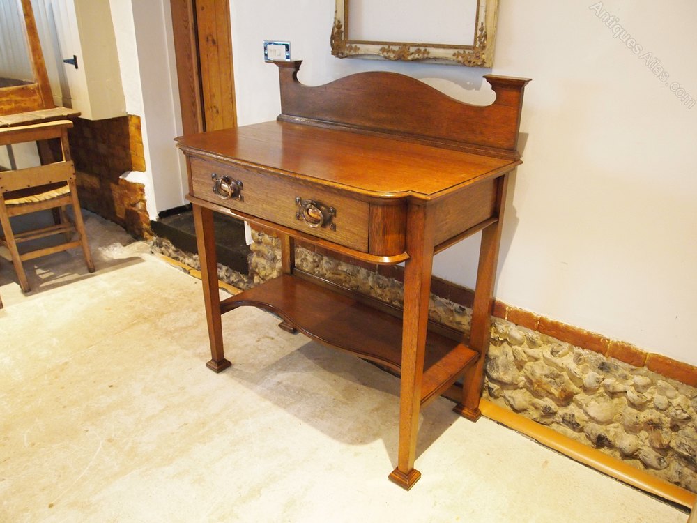 Table Arts And Crafts Victorian Oak C1890 - Antiques Atlas