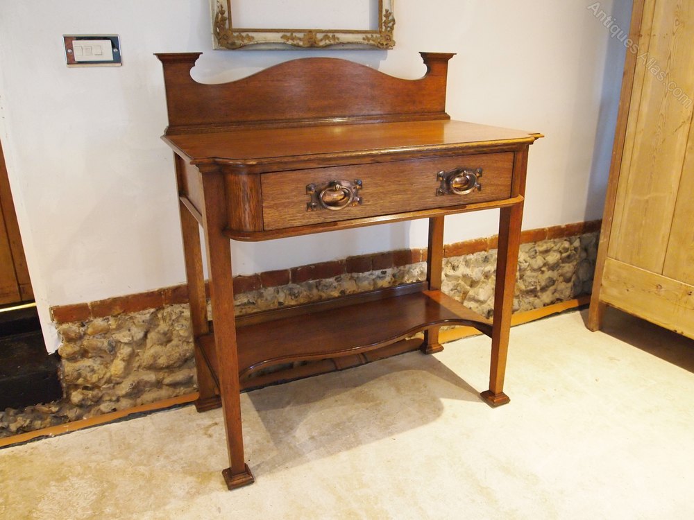 Table Arts And Crafts Victorian Oak C1890 - Antiques Atlas