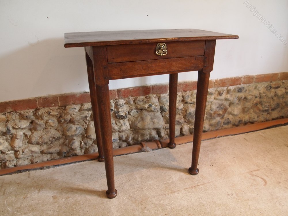 Table Lowboy Side Hall Console Oak Queen Ann C1710 - Antiques Atlas