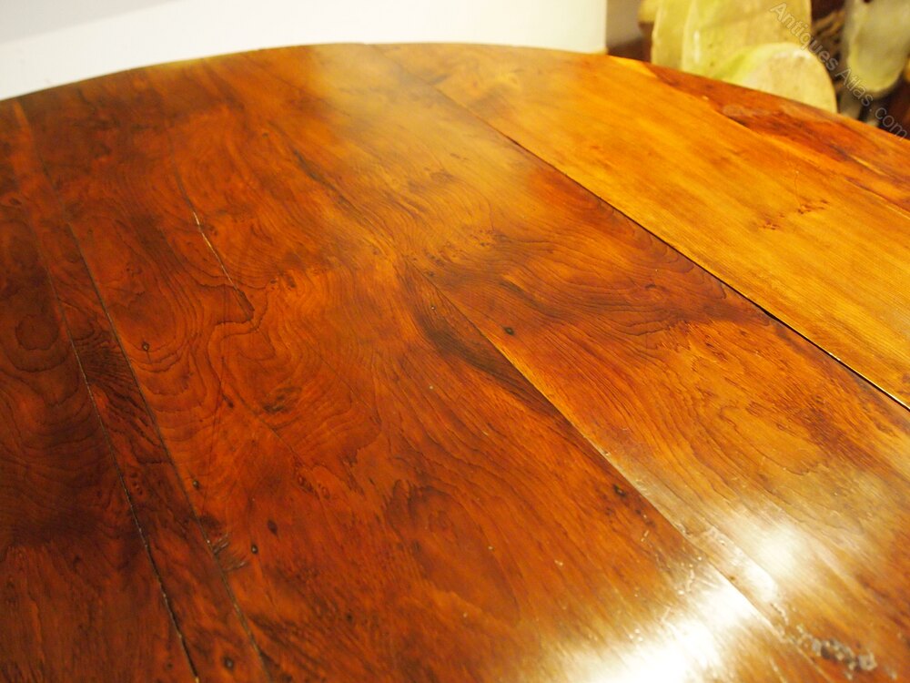 Table Rare Solid Yew Cottage Dining Table C1820 as274a1726 - Antiques Atlas