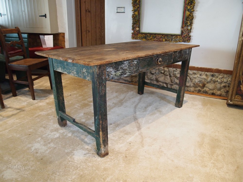 Table Rustic Refectory George III Pine Table 1800 - Antiques Atlas