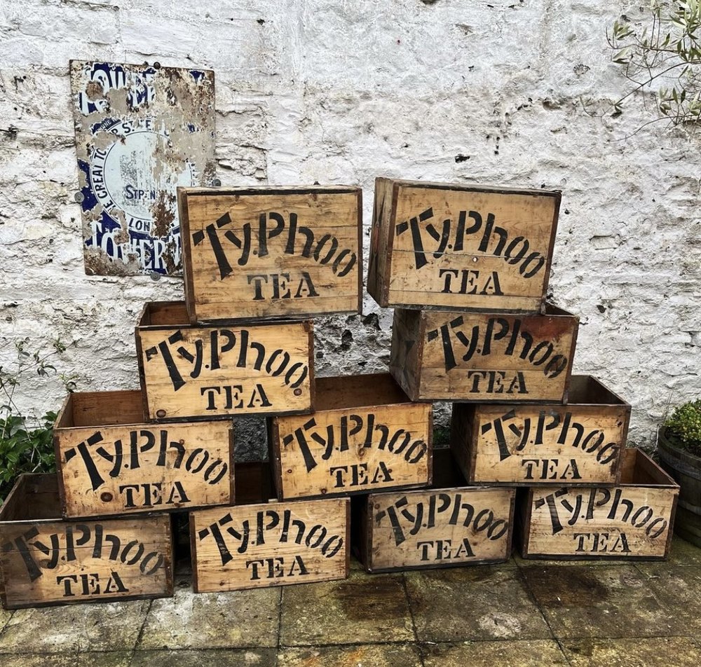 Antiques Atlas - Typhoo Tea Railway Wooden Crates C1920s
