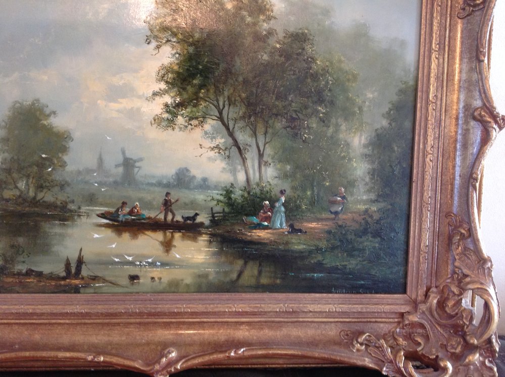 Antiques Atlas - Barbara Gudrun Sibbons, Rural Scene Oil Painting.