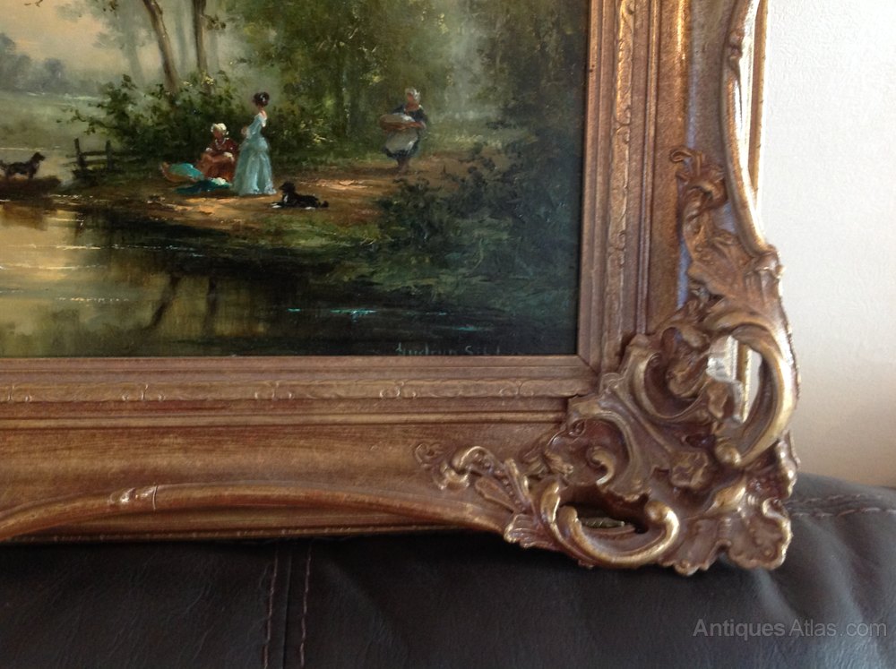 Antiques Atlas - Barbara Gudrun Sibbons, Rural Scene Oil Painting.