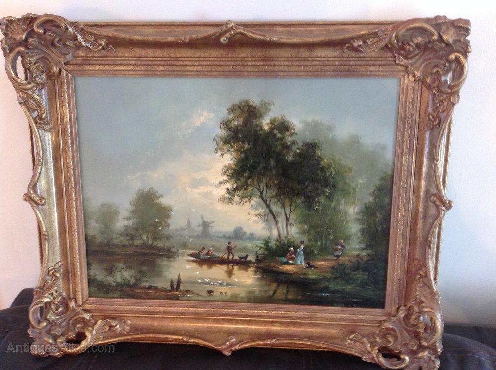 Antiques Atlas - Barbara Gudrun Sibbons, Rural Scene Oil Painting.