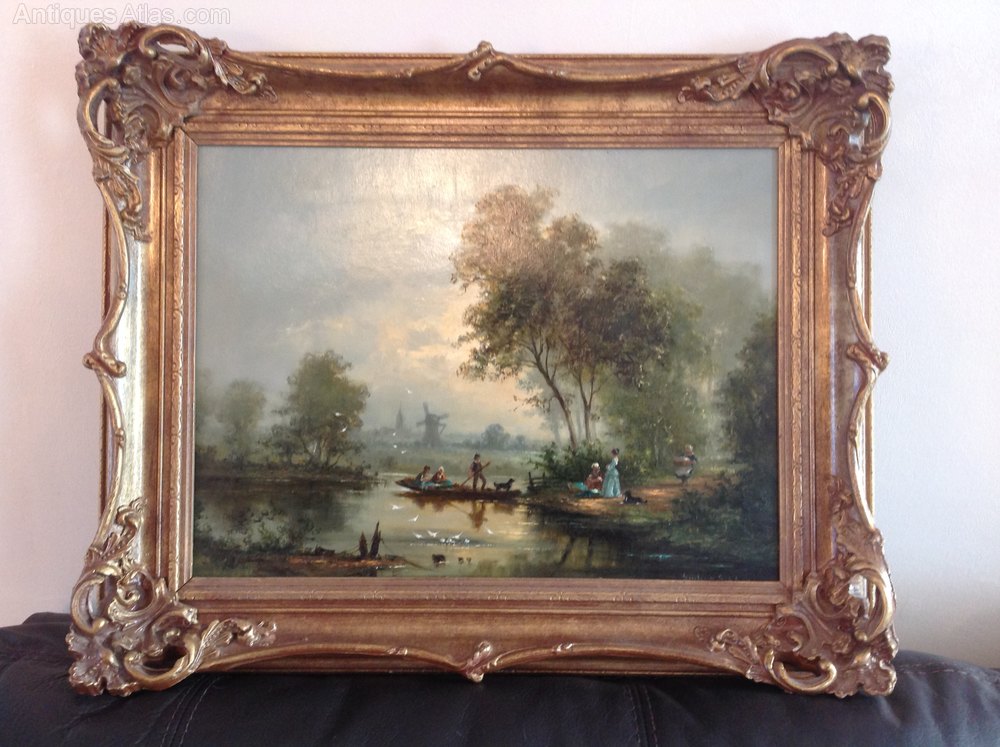 Antiques Atlas - Barbara Gudrun Sibbons, Rural Scene Oil Painting.