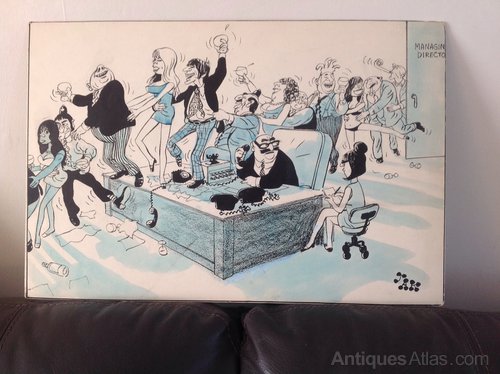 Antiques Atlas - (J.A.K.) Raymond Allen Jackson, Pen & Ink Cartoon