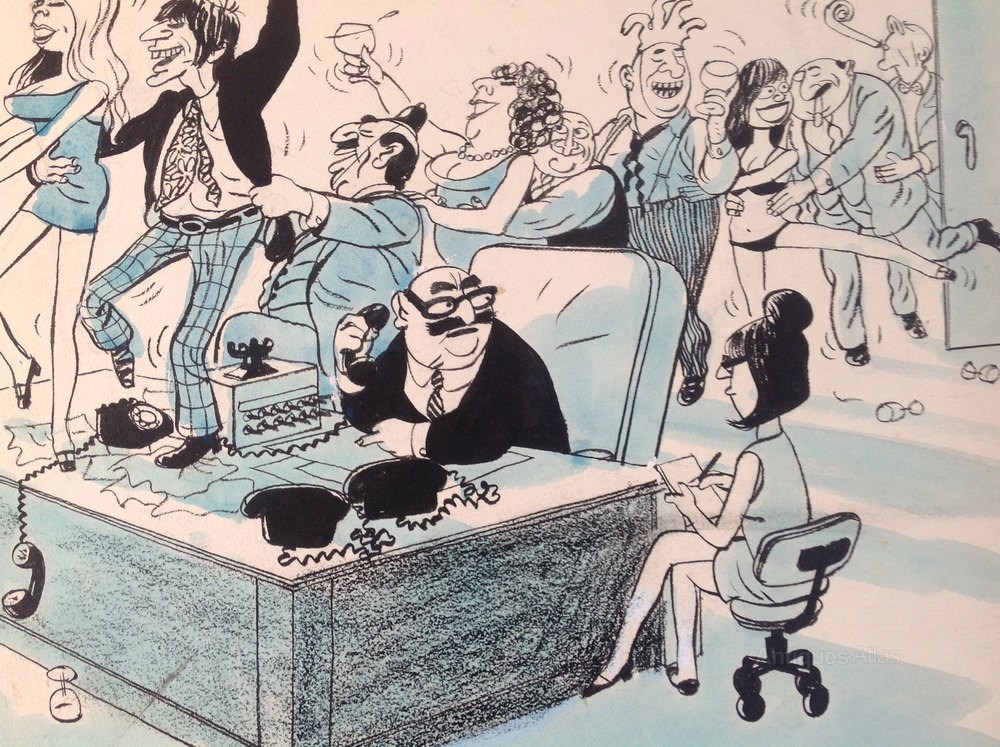 Antiques Atlas - (J.A.K.) Raymond Allen Jackson, Pen & Ink Cartoon