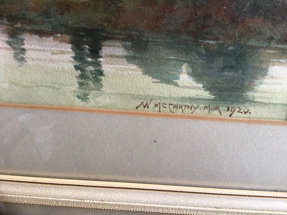 Antiques Atlas - Pair Of Water Colour, River Scenes By W.McCarthy..