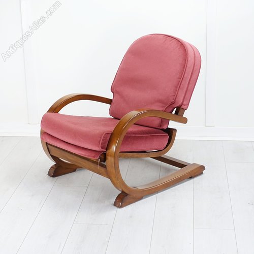 Art Deco Cantilever Famulus Armchair Heals 1930's - Antiques Atlas