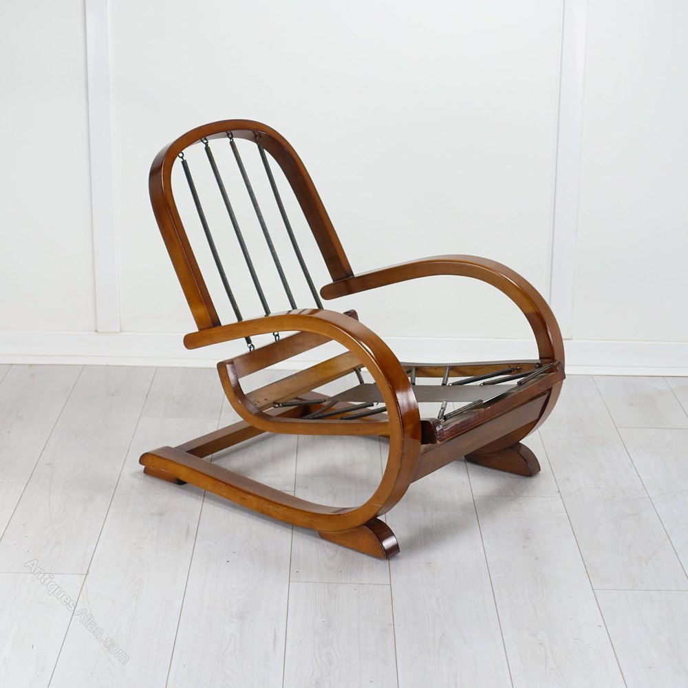 Art Deco Cantilever Famulus Armchair Heals 1930's - Antiques Atlas