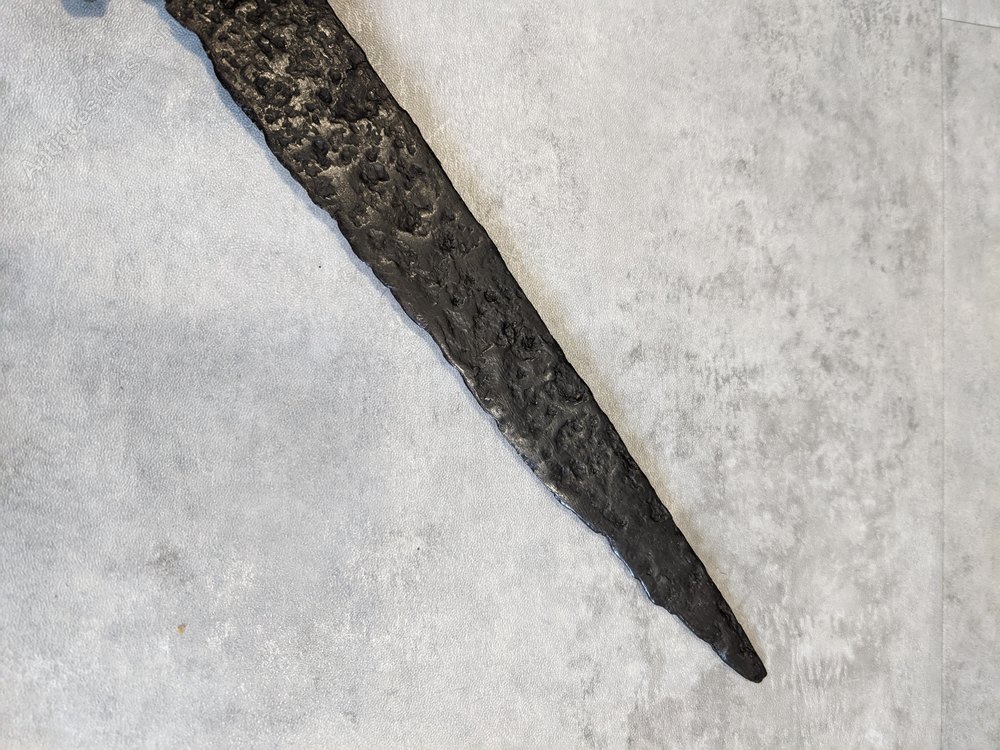 Antiques Atlas - Medieval Knife - Dagger Baselard Type Single Edge.