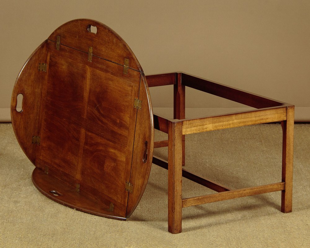 Antiques Atlas - Campaign Style Tray Top Coffee Table