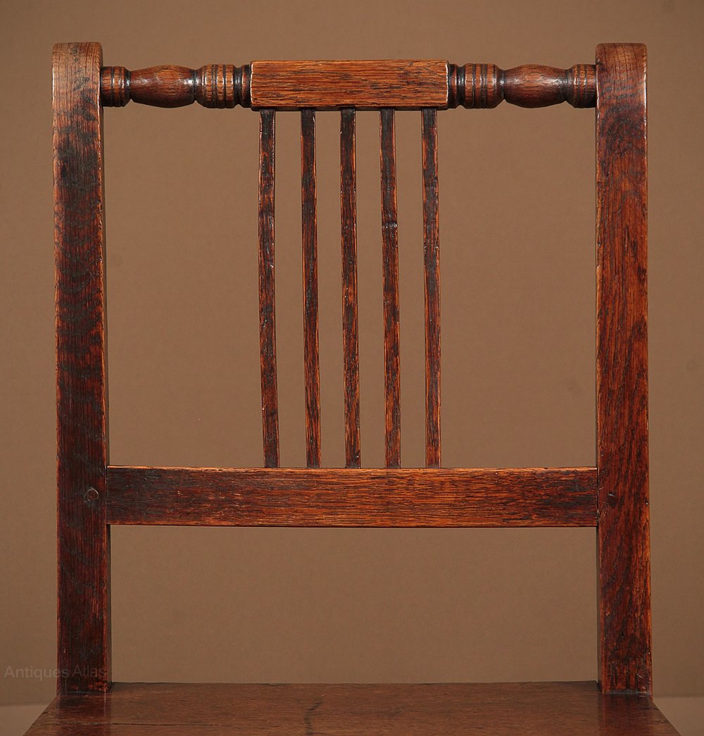 Four Welsh Oak Cottage Dining Chairs C.1850. - Antiques Atlas