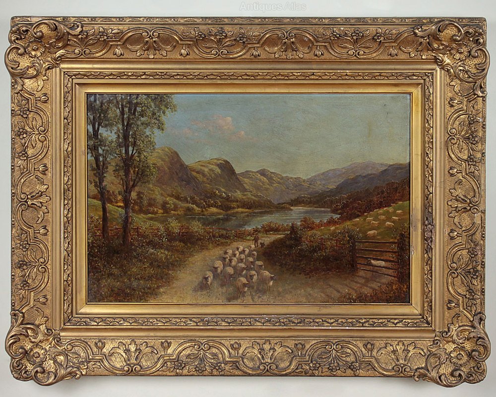 Antiques Atlas - Lake District Landscape Oil Painting C.1923.