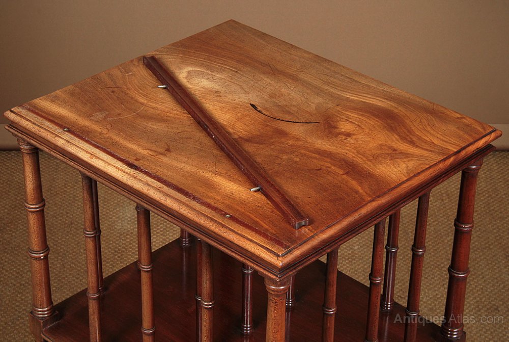 Narrow Bookcase With Folding Lectern Top C.1840. - Antiques Atlas