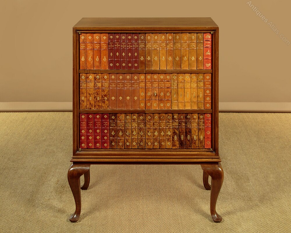 Antiques Atlas - Side Cabinet With Faux Bookcase Front C.1950 ...