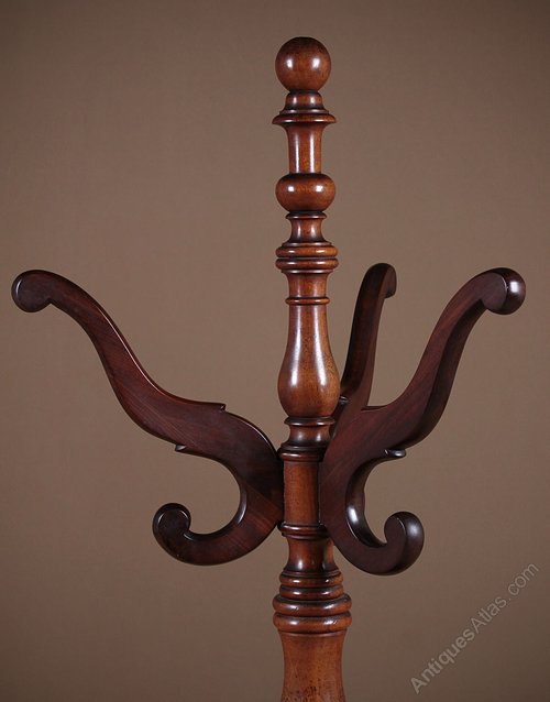 Tall Mahogany Hall Tree C.1870. - Antiques Atlas