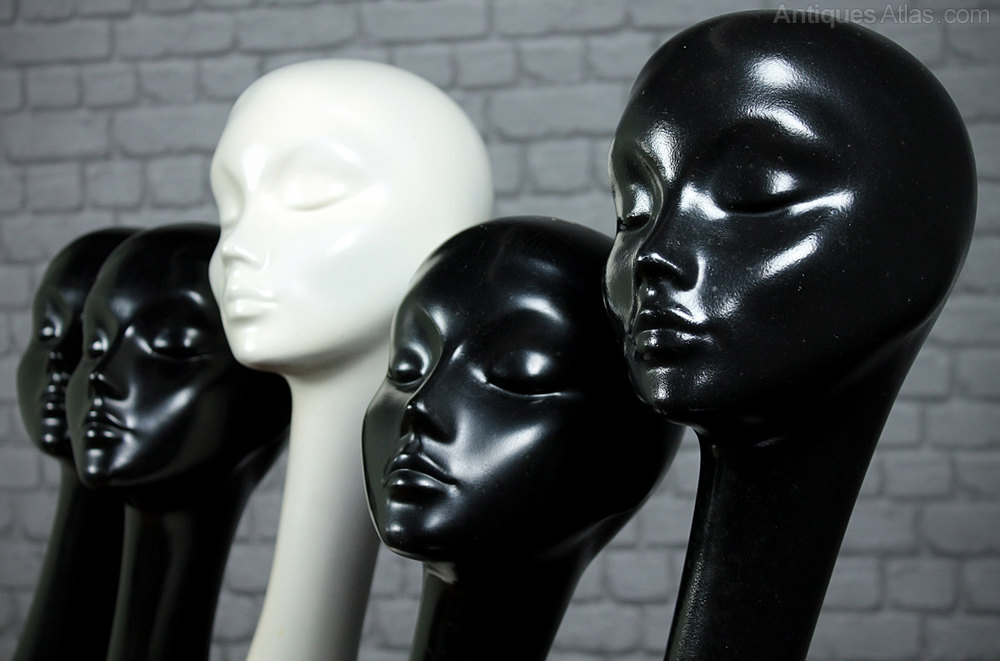 Antiques Atlas - Vintage Shop Display Heads C.1970. ac049a1605 / 25937