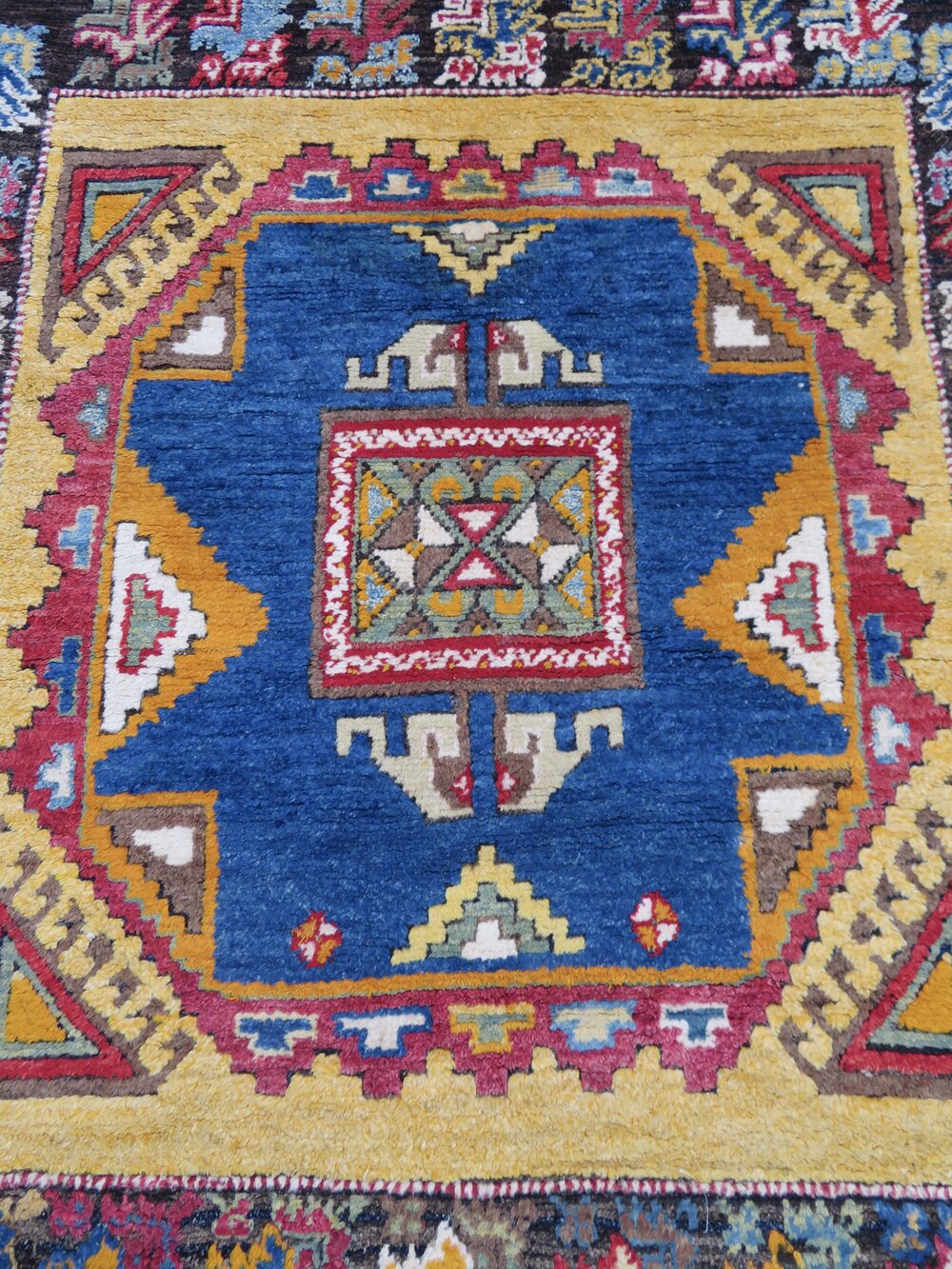 Antiques Atlas - Antique Turkish Konya Yatak Rug. Central Anatolia ...