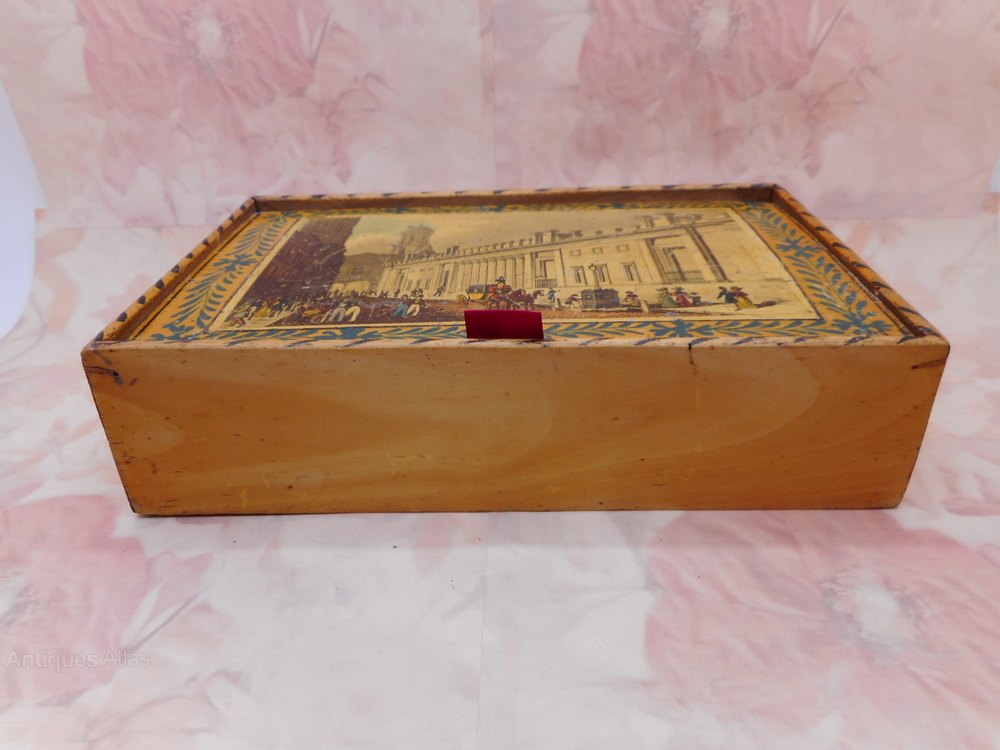 Antiques Atlas - A Georgian Box Depicting The Bank Of England. 1830