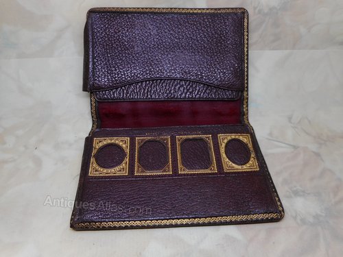 Antiques Atlas - A Leather Stamp Case. C 1880