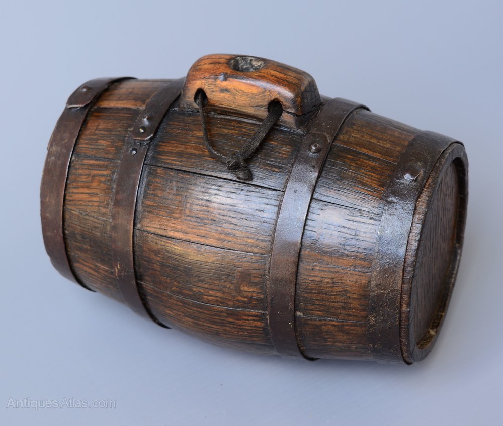 Antiques Atlas - Vintage Oak Barrel / Costrel / Harvest Barrel as1064a064
