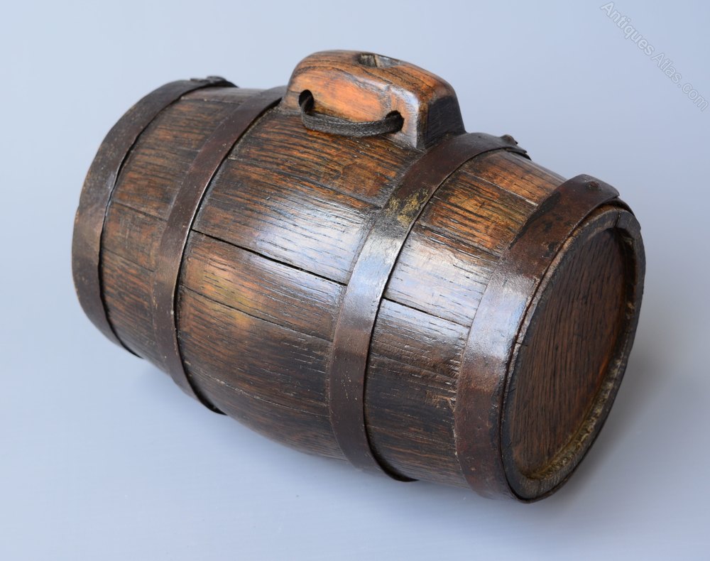 Antiques Atlas - Vintage Oak Barrel / Costrel / Harvest Barrel as1064a064