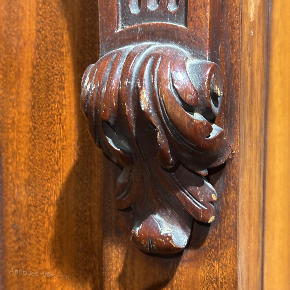 Antique Mahogany Linen Press Housekeeper's Cu as876a1311 - Antiques Atlas