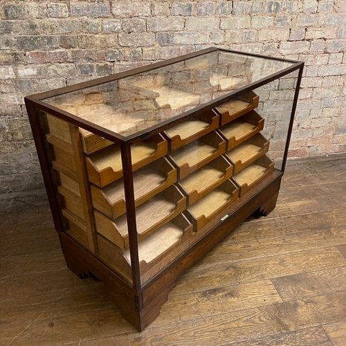4FT OAK SHIRT COUNTER - Antiques Atlas