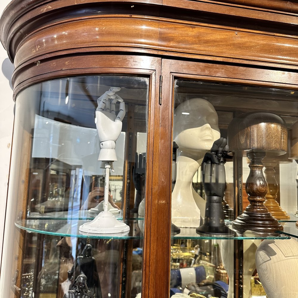 Victorian Mahogany Shop Display Cabinet - Antiques Atlas