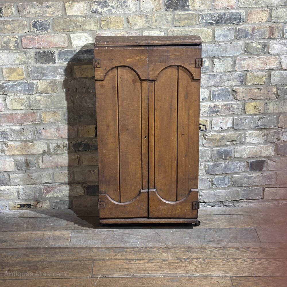 Victorian Pitch Pine Portable Tool Cabinet as876a1317 - Antiques Atlas