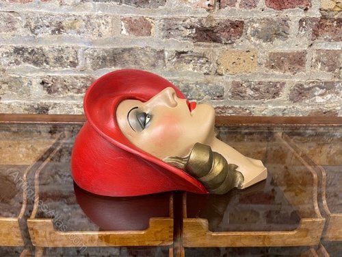 Antiques Atlas - Vintage Rouge Shop Display Head