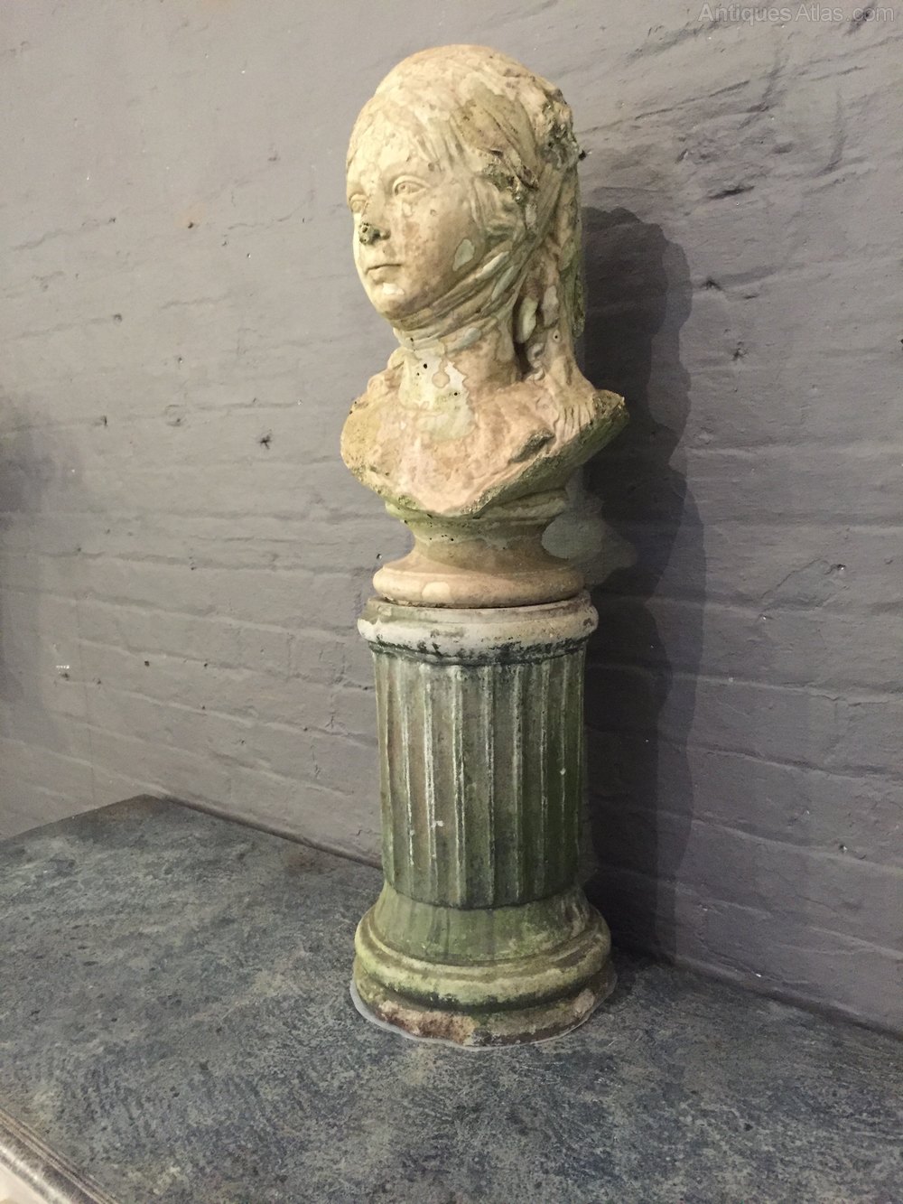 Antiques Atlas - Bust On Plinth
