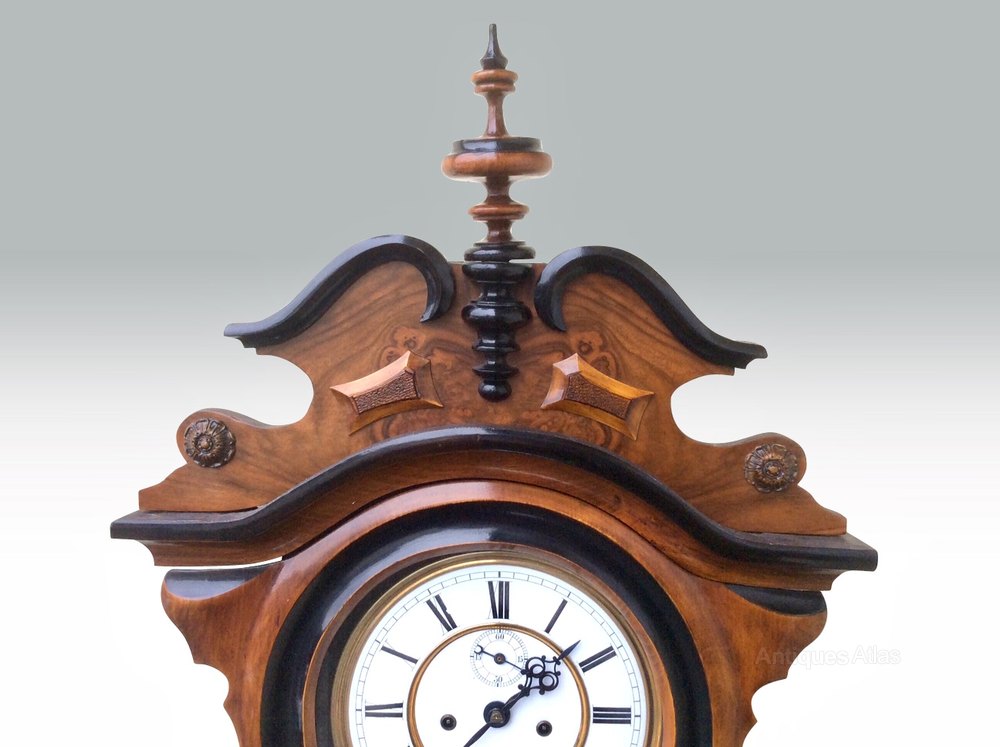 Antiques Atlas - Antique Double Weighted Vienna Wall Clock