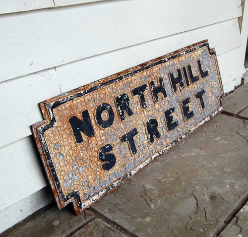 Antiques Atlas - A 19thC Cast Iron Street Sign