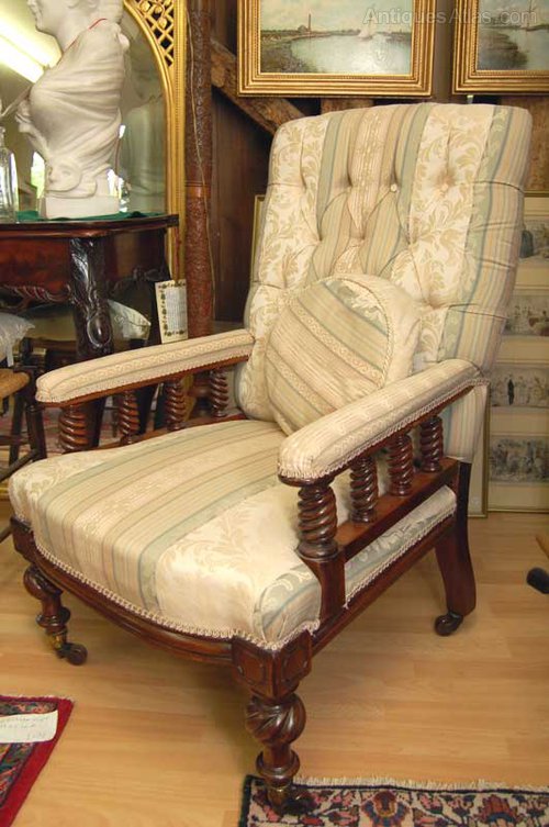 Late Victorian Easy Chair - Antiques Atlas