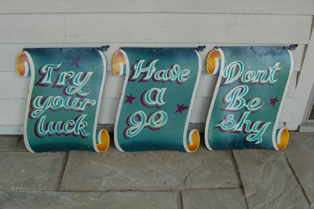 Vintage Fairground Signs - Antiques Atlas