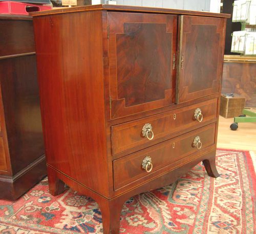 William IV Mahogany Commode Converted To Cupboard - Antiques Atlas