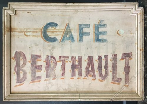 Antiques Atlas - Original Vintage French Cafe Sign