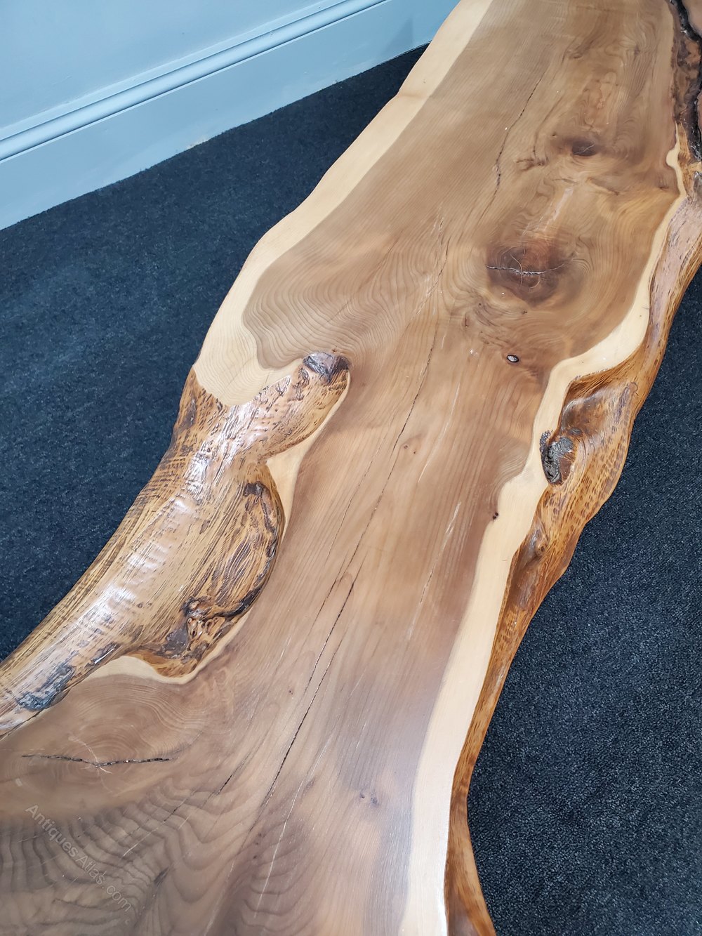 Large Reynolds Of London Live Edge Yew Coffee Table as884a457 ...