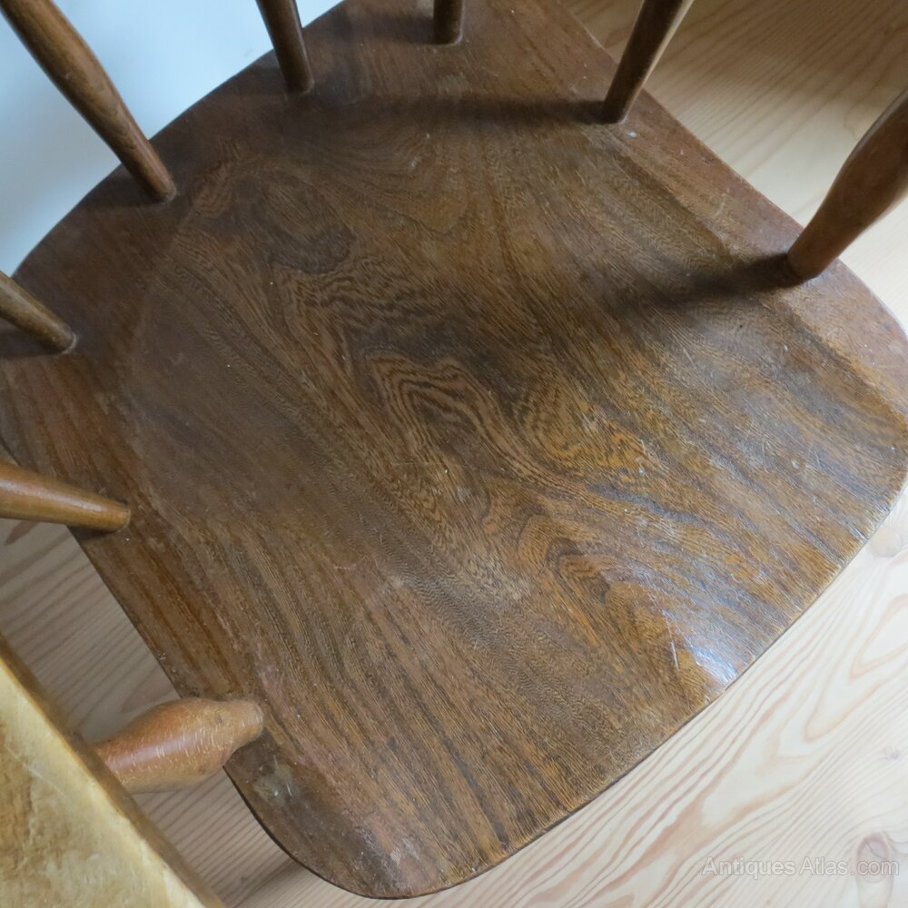 Pair Of 1940s Elm Captain Carver Chairs CC41 Utili as793a292 / st1643 ...