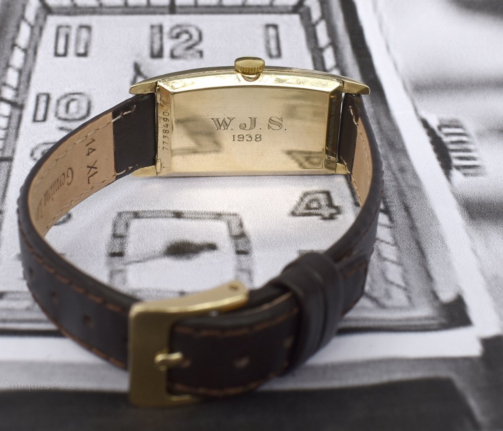 Antiques Atlas Art Deco Gents 10k R Gold Watch By Bulova C1937