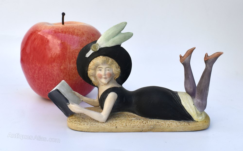 Antiques Atlas - Bisque Edwardian Bathing Belle, C1910