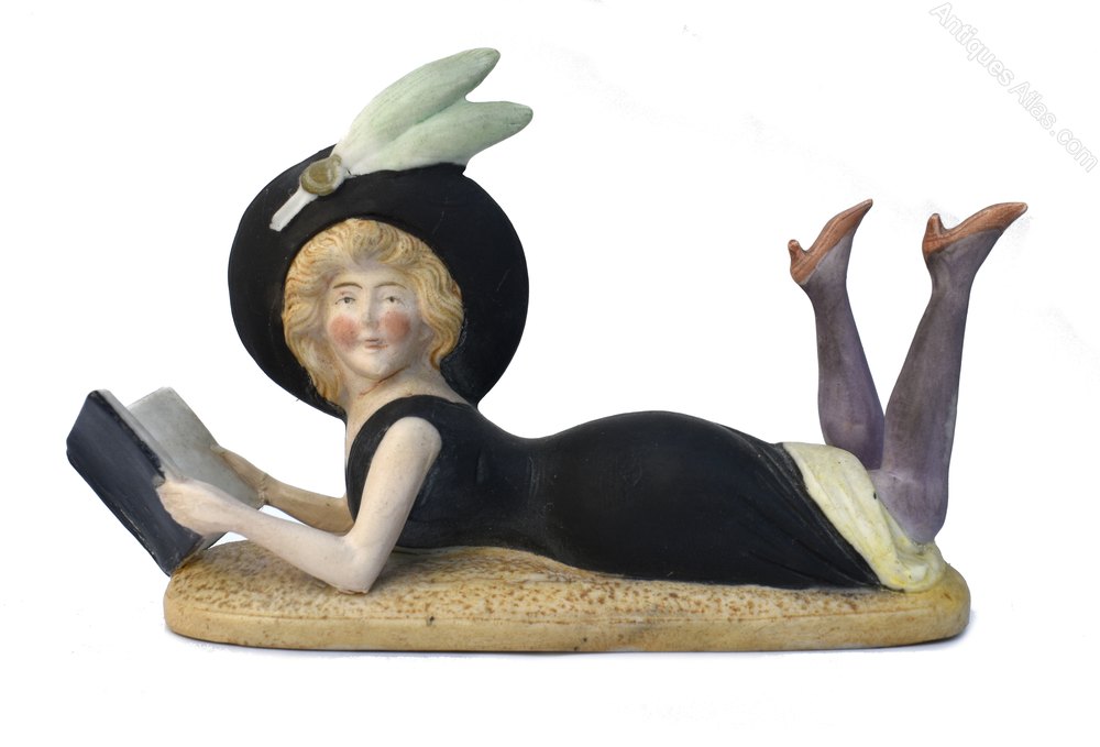 Antiques Atlas - Bisque Edwardian Bathing Belle, C1910