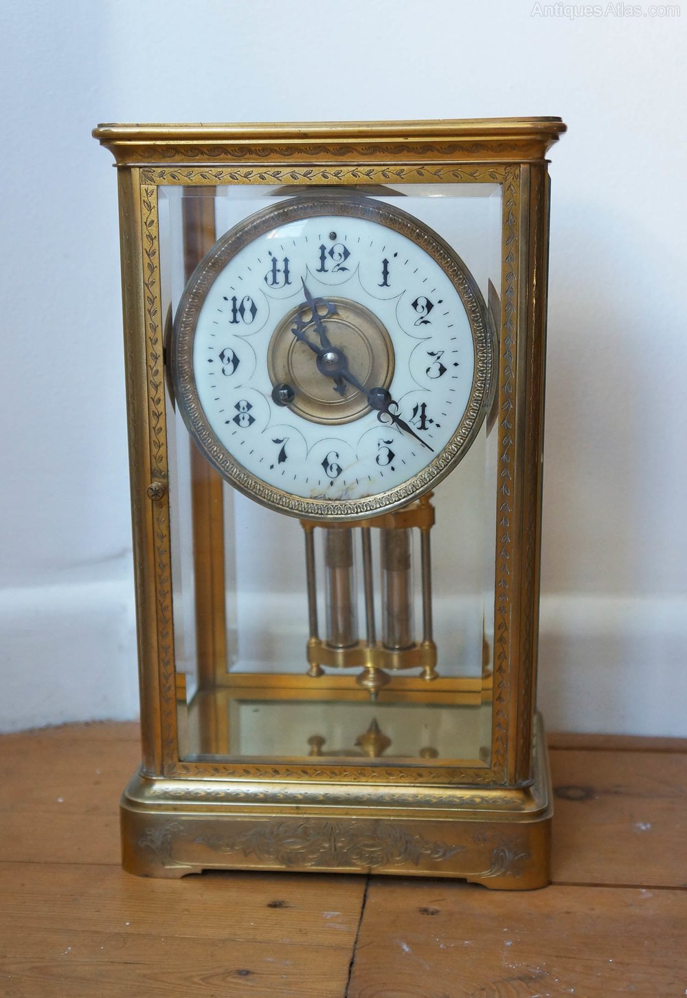 Antiques Atlas - Samual Marti French Four Glass Clock