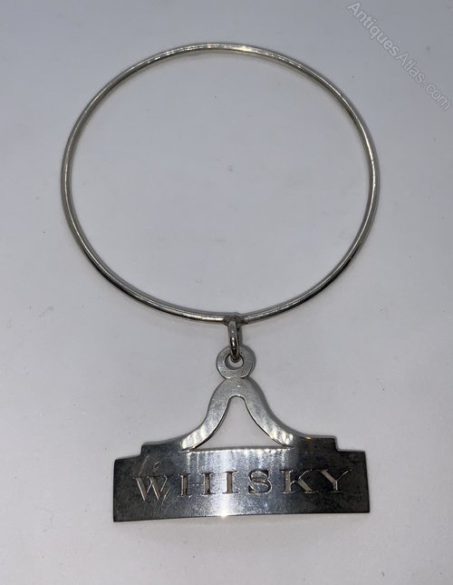 Antiques Atlas - Silver Whisky Label