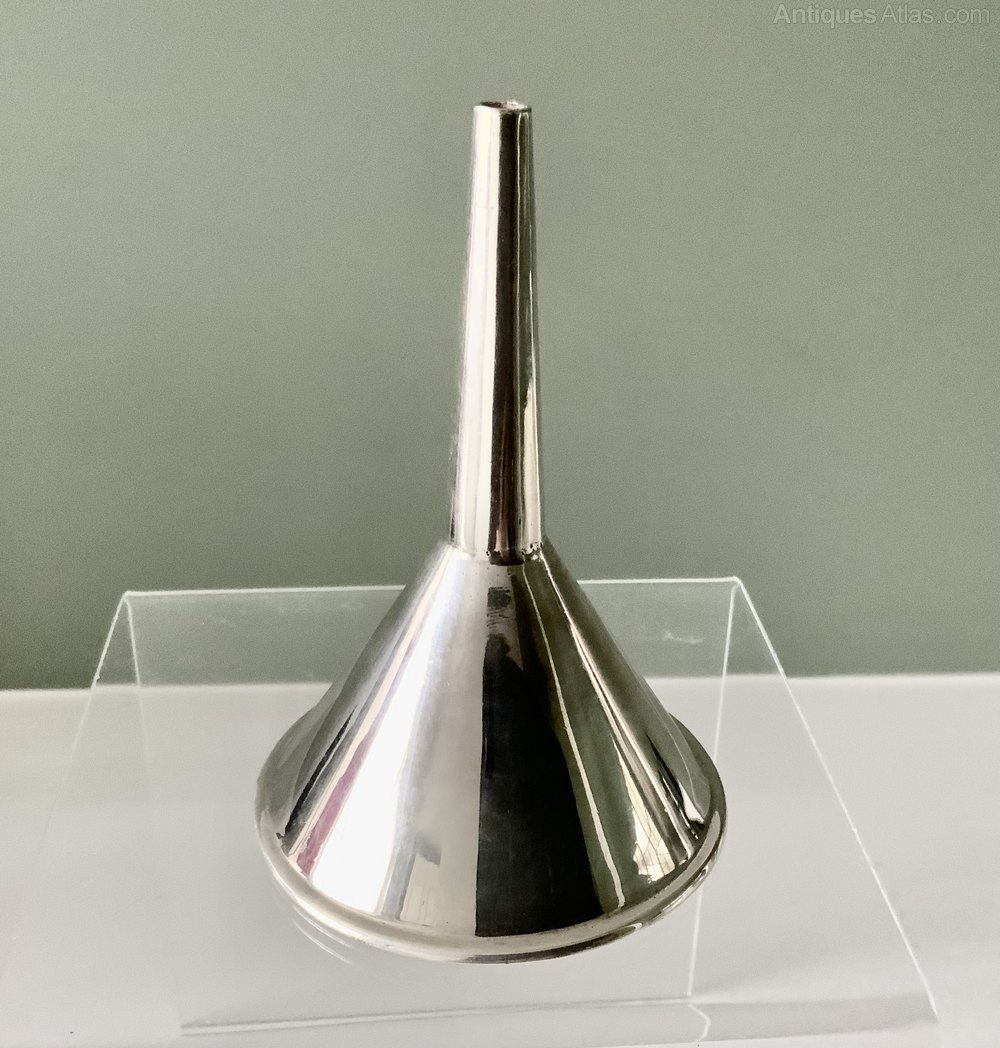 Antiques Atlas - Silver Plated Cocktail Funnel - Mappin & Webb