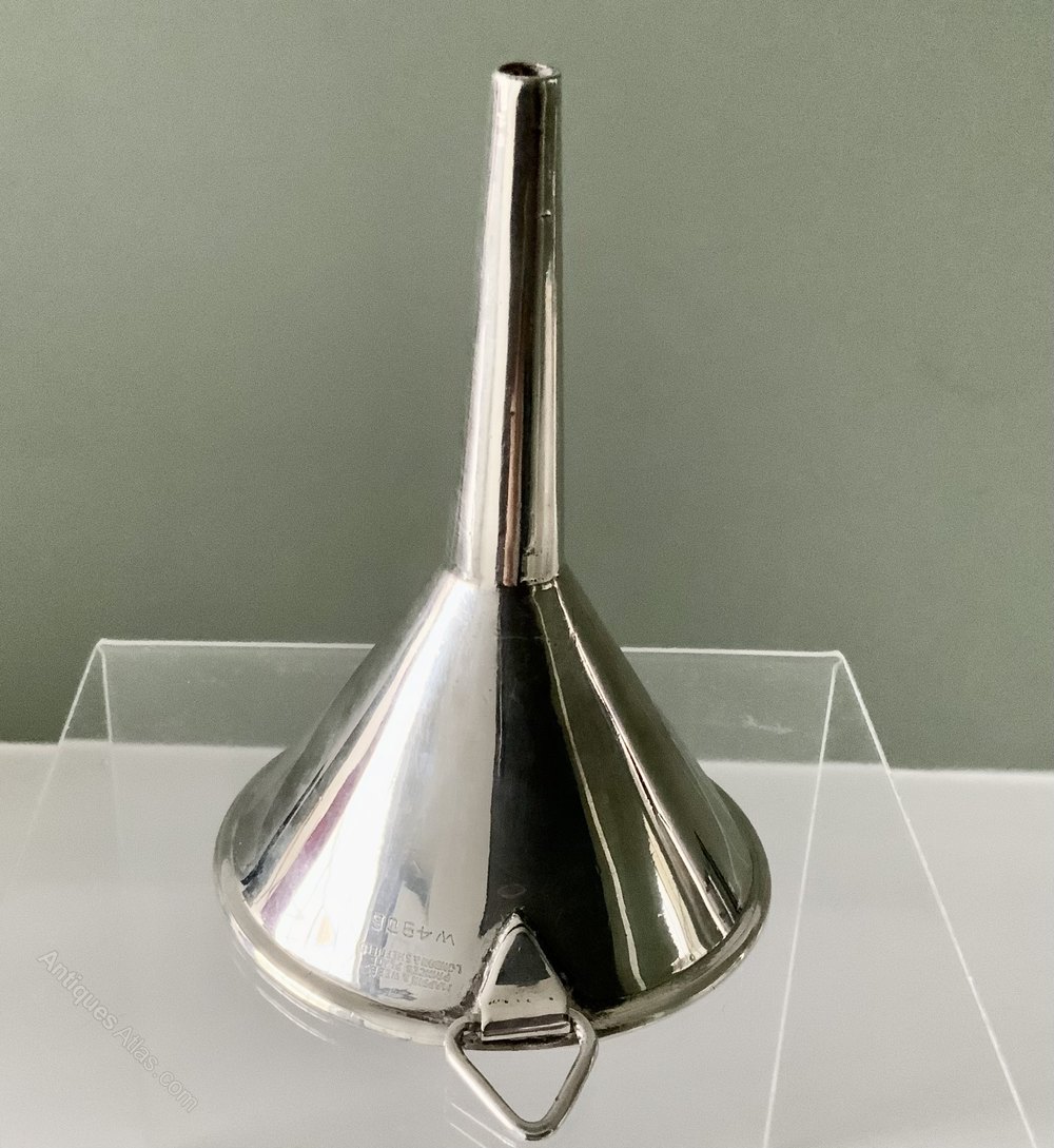 Antiques Atlas - Silver Plated Cocktail Funnel - Mappin & Webb