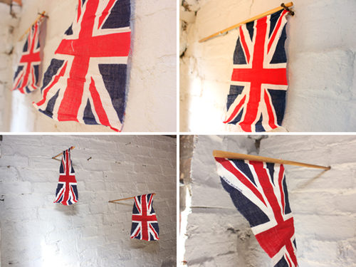 Antiques Atlas - A Pair Of Vintage Hand-Held Union Jack Flags C.193